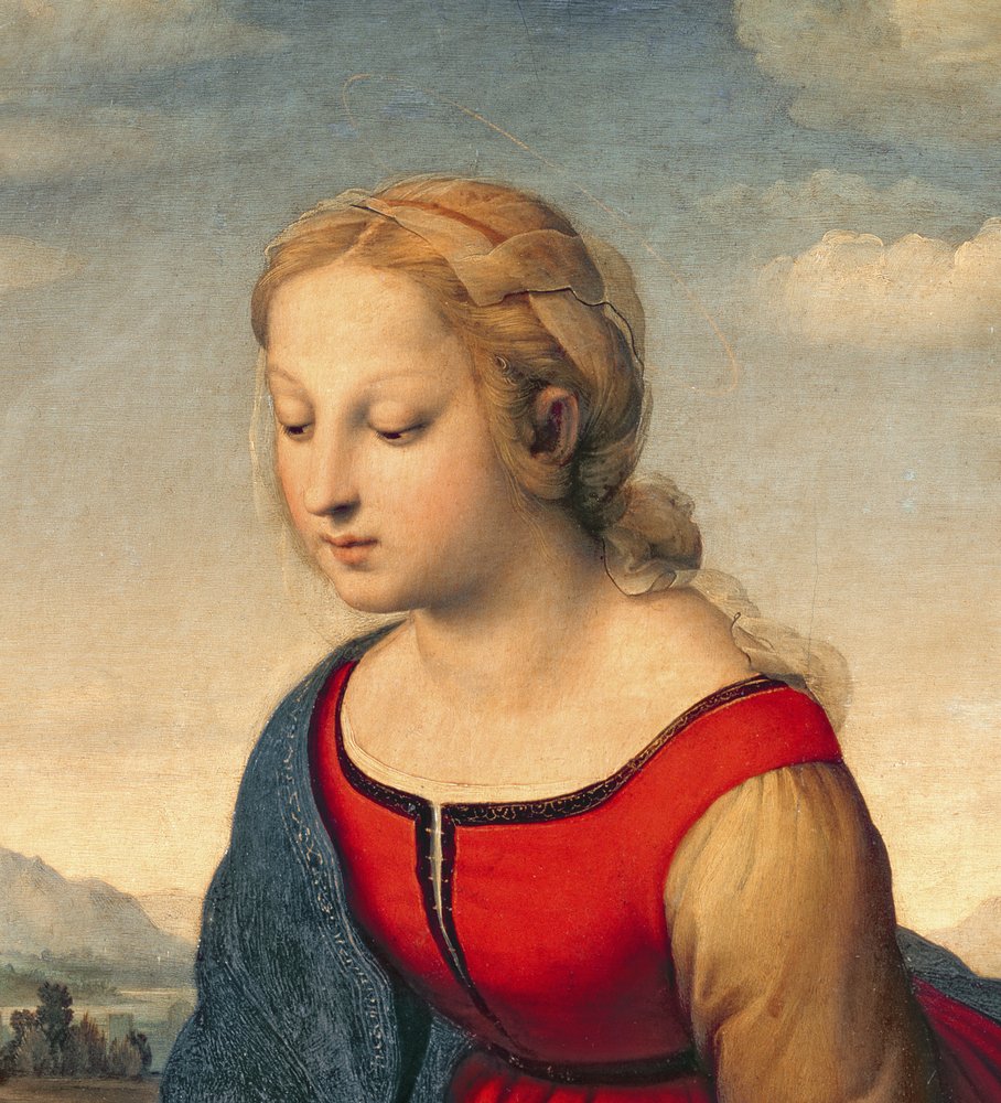 La Belle Jardiniere (detail) by Raffaello Sanzio Raphael